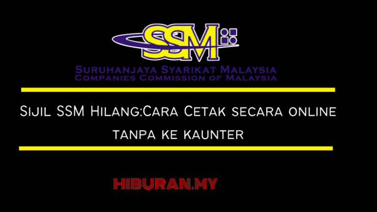 Sijil SSM Hilang:Cara Cetak secara online tanpa ke kaunter